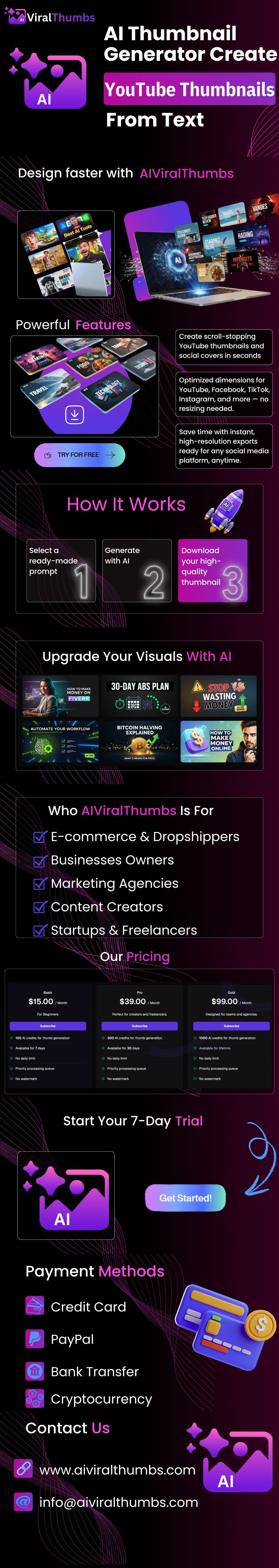 AI YOUTUBE THUMBNAIL GENERATOR SOCIAL MEDIA IMAGE CREATOR FACEBOOK ...